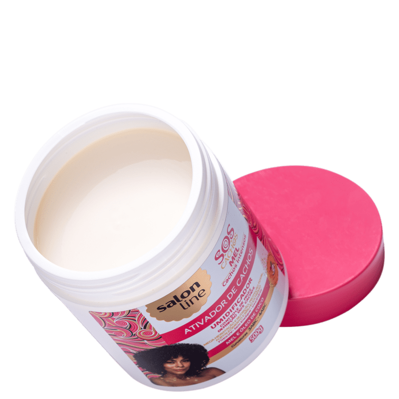 Activator bucle S.O.S imbogatit cu miere,par cret,cutie,500 g, Salon Line